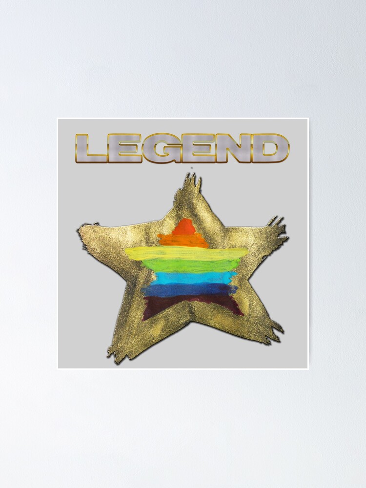 "GOLDEN star LEGEND 2" Poster for Sale by nastiaart | Redbubble