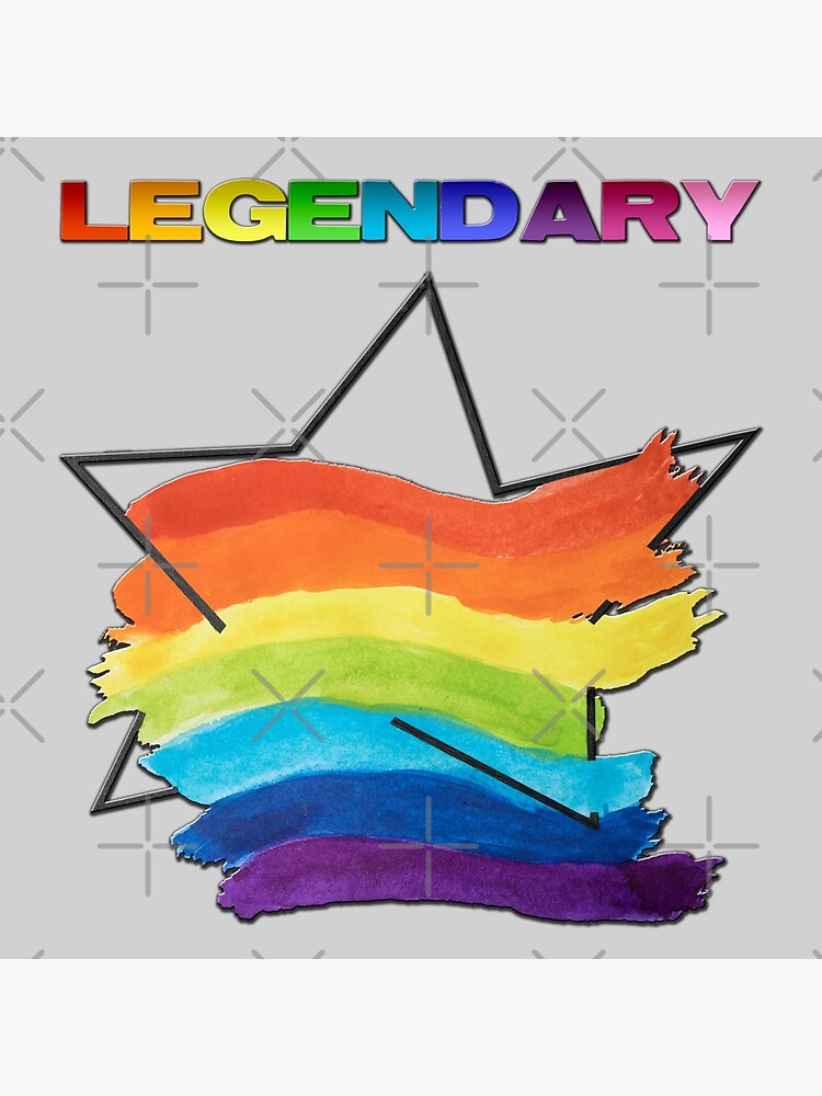 "RAINBOW star LEGENDARY " Poster for Sale by nastiaart | Redbubble