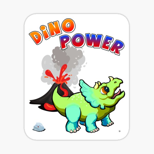 "Dinosaur funny cool Dino Power for Boy and Girl" Sticker for Sale by ...
