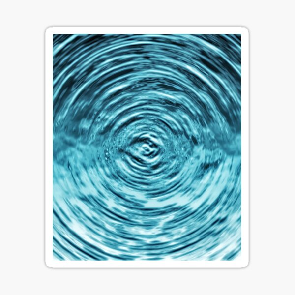 "Water droplet ripples aesthetic " Sticker for Sale by dylan150488 ...