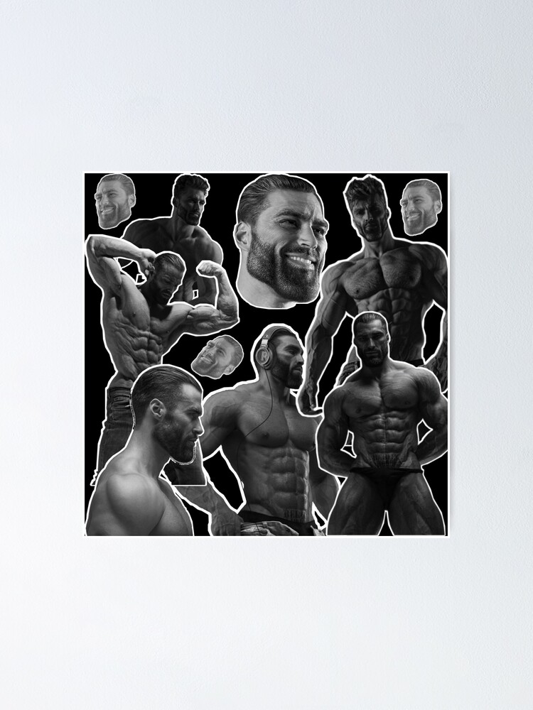 Póster «Collage de Gigachad» de Gnabri | Redbubble