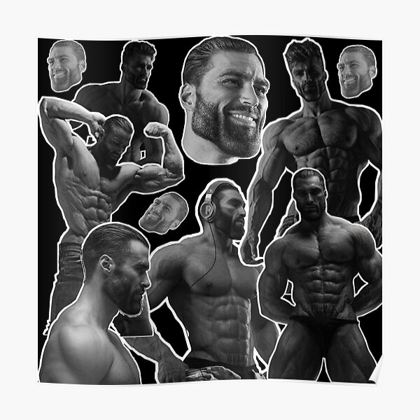 Póster «Collage de Gigachad» de Gnabri | Redbubble