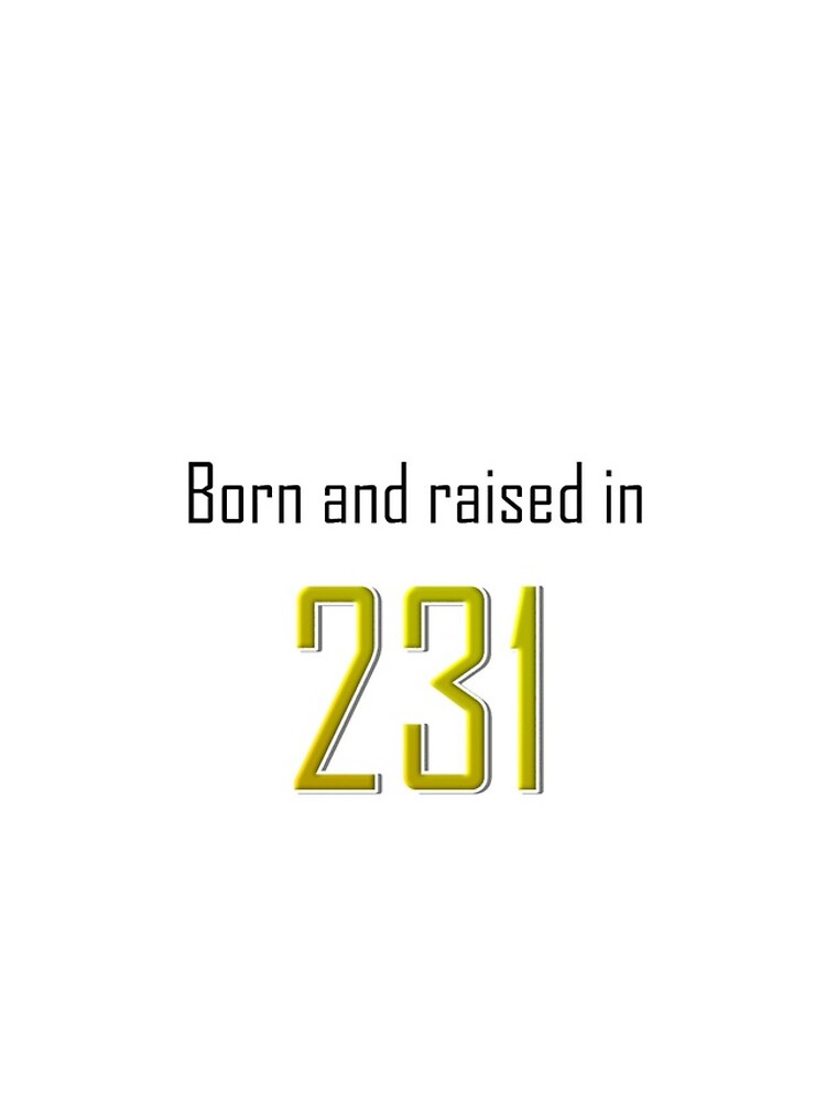 "231 - Area Code Wearables (gold)" iPhone Case for Sale by sarahiscool6 ...