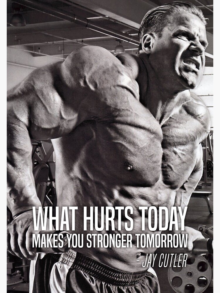 "JAY CUTLER - BODYBUILDING - MOTIVATIONAL - QUOTE" Sticker for Sale by ...