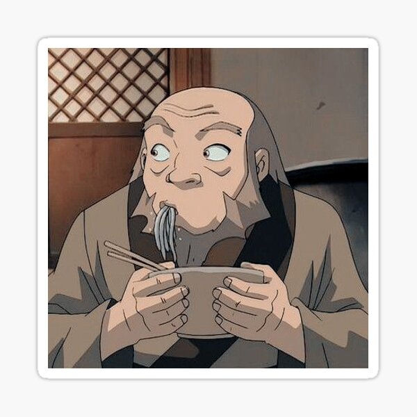 "Iroh noodle" Sticker by Luli-25 | Redbubble