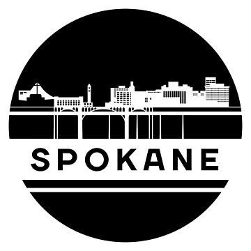 "Spokane Sticker" Sticker for Sale by SkySlate | Redbubble