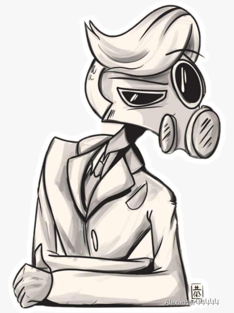 "Tom Trench Hotel Hazbin" Sticker for Sale by Alexander44444 | Redbubble