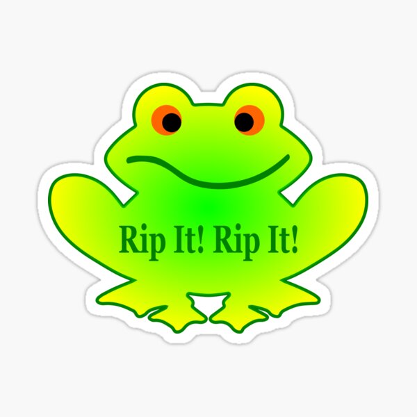 "Rip It! Rip it!" Sticker for Sale by SimplyShade | Redbubble