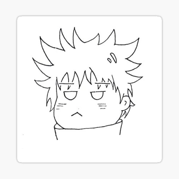 "Cute Pouting Megumi Chibi from Jujutsu Kaisen" Sticker for Sale by ...