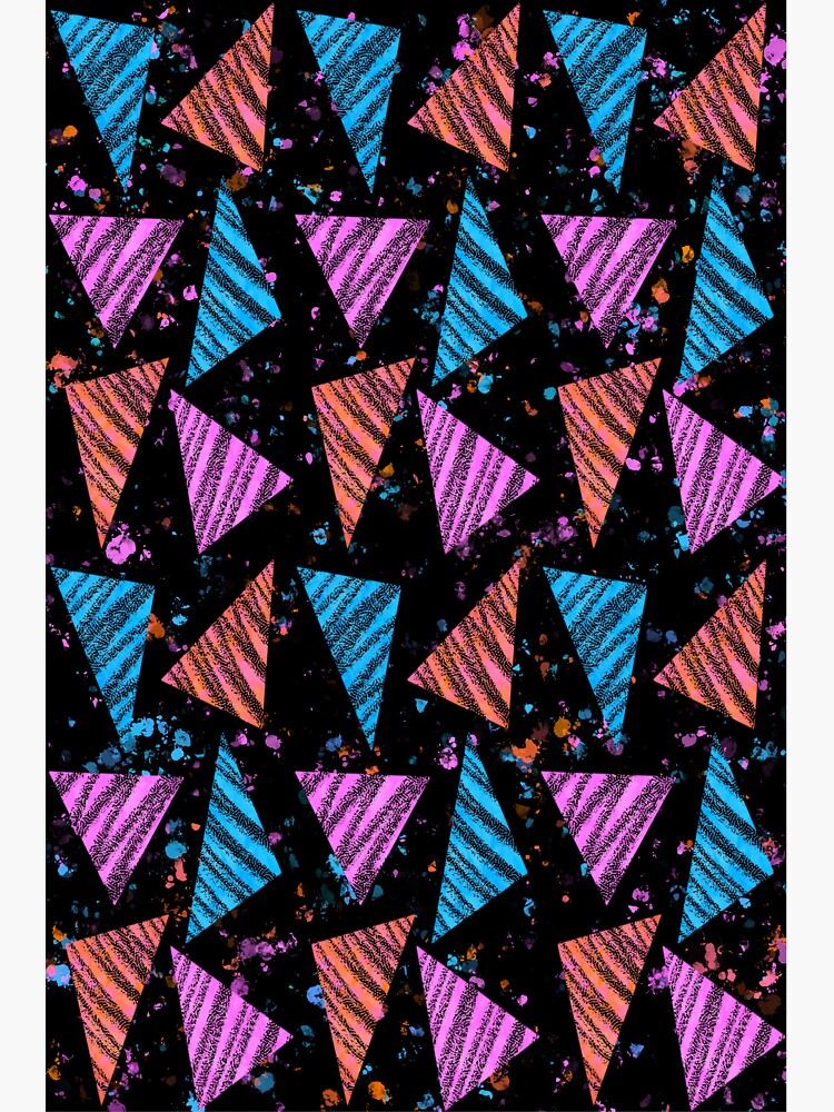 "Neon Geo Print 2 " Sticker for Sale by FallenAngelAnP | Redbubble