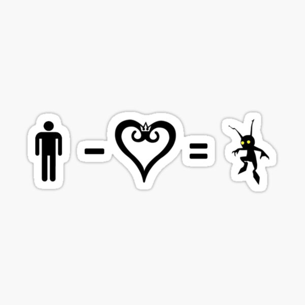 "Heartless Equation" Sticker for Sale by Haljor | Redbubble