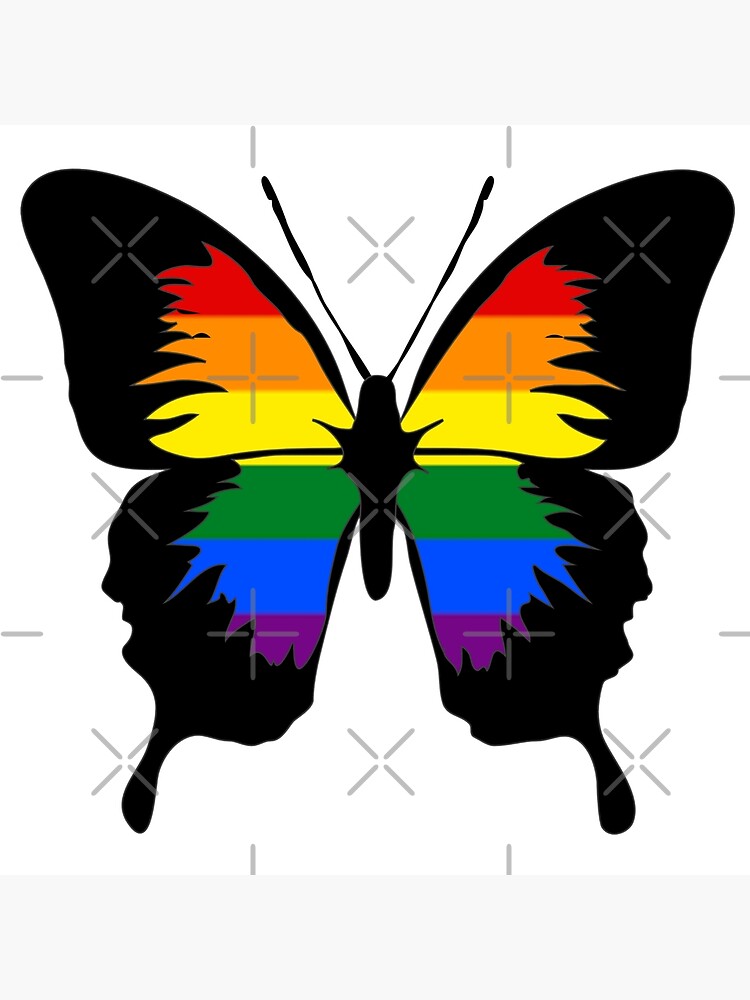 "pride butterfly " Poster for Sale by Naja05 | Redbubble