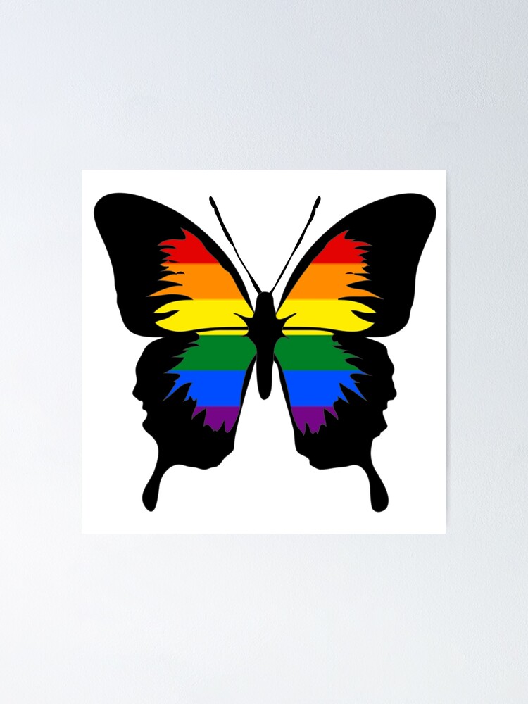 "pride butterfly " Poster for Sale by Naja05 | Redbubble