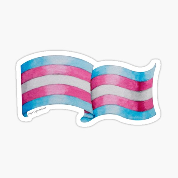 "Trans Flag" Sticker by sugarlightart | Redbubble