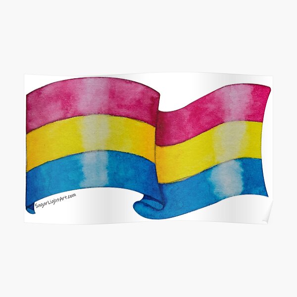 "Pan Flag" Poster for Sale by sugarlightart | Redbubble
