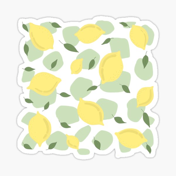 "Lemon design for this summer (colour palette, color palete)" Sticker ...