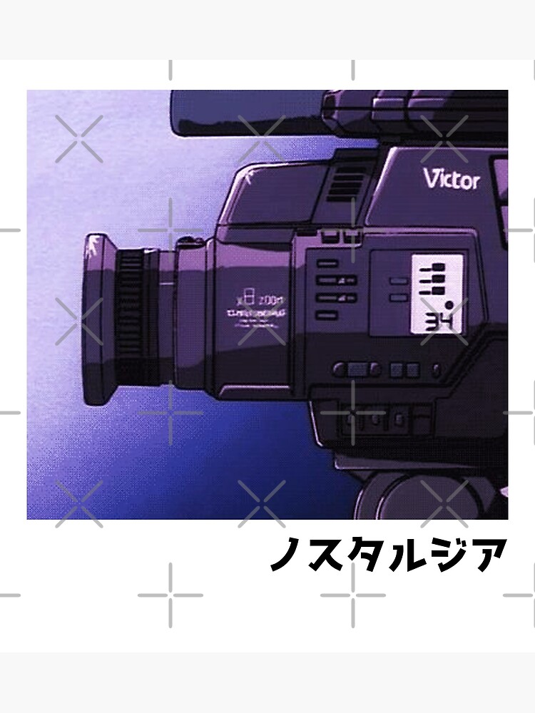 "Anime VHS Camcorder Camera | Retro Anime Aesthetic" Poster for Sale by ...