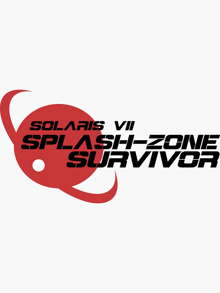 "Solaris 7 Splash-Zone Survivor " Sticker by Arcturan-Art | Redbubble