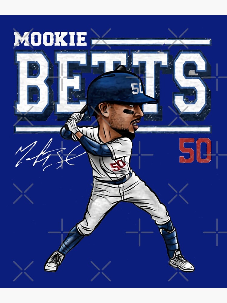 "Mookie Betts Cartoon" Poster for Sale by wardwilliam90 | Redbubble