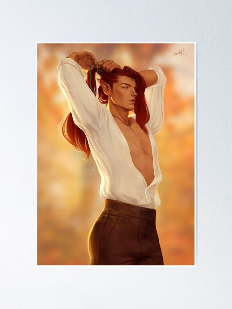"ACOTAR: Lucien Vanserra" Poster for Sale by naarielart | Redbubble