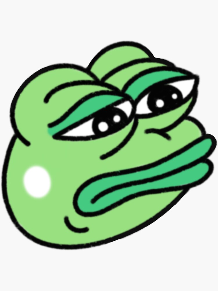 "Sad Frog Meme" Sticker by MiKawaiis2 | Redbubble
