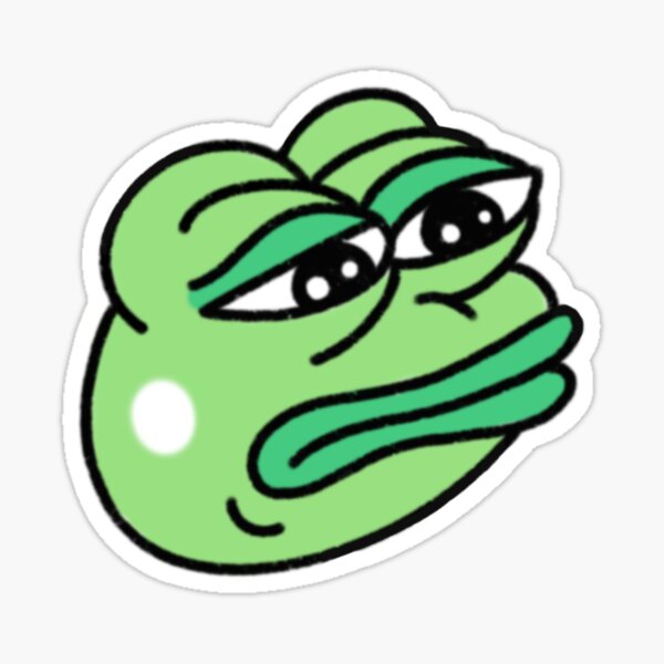"Sad Frog Meme" Sticker by MiKawaiis2 | Redbubble