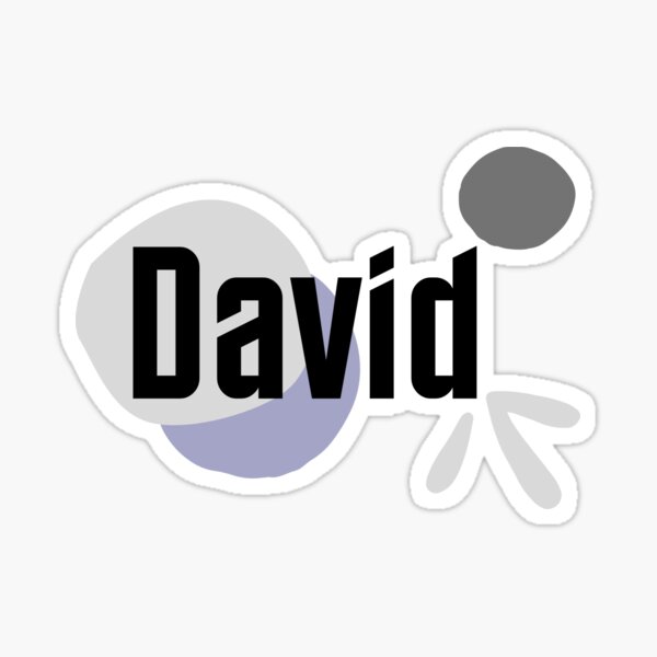 "David" Sticker for Sale by MD750 | Redbubble