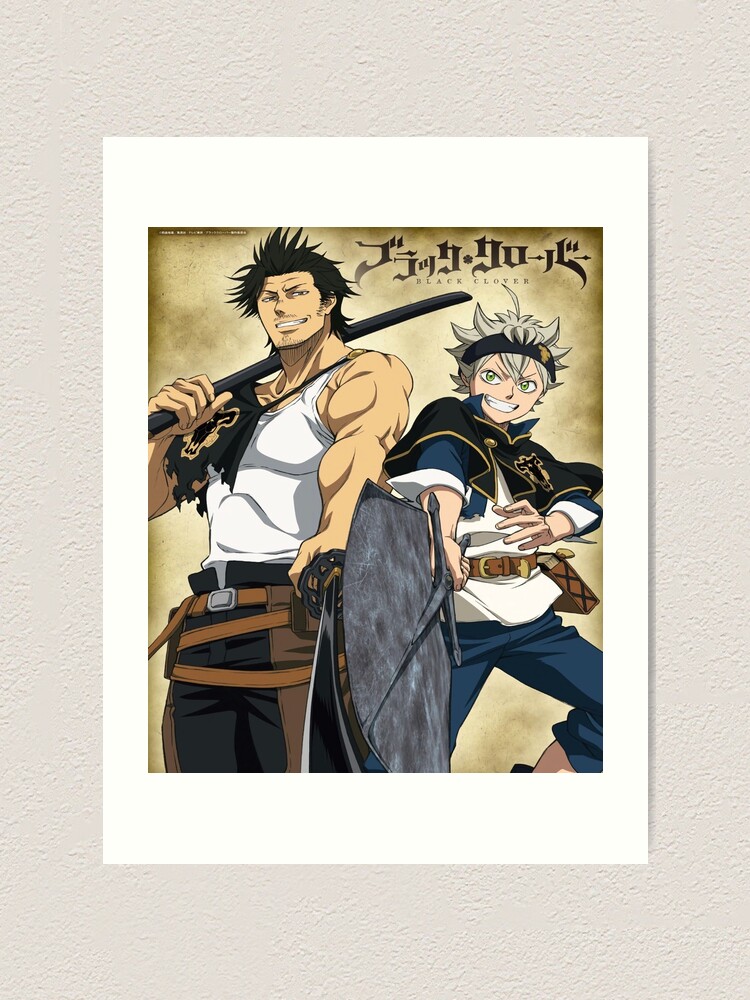 "Black Clover - Asta, Yami Sukehiro" Art Print for Sale by Banhmi1003 ...
