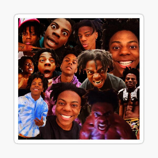 "ishowSpeed collage tribute design 2022" Sticker for Sale by ...