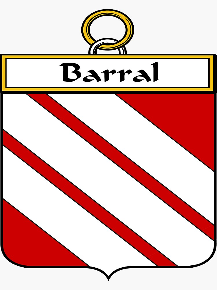 "Barral " Sticker by HaroldHeraldry | Redbubble