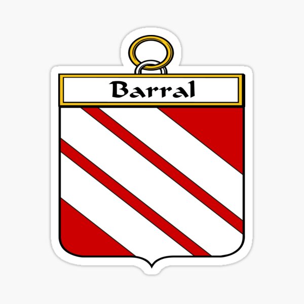 "Barral " Sticker by HaroldHeraldry | Redbubble
