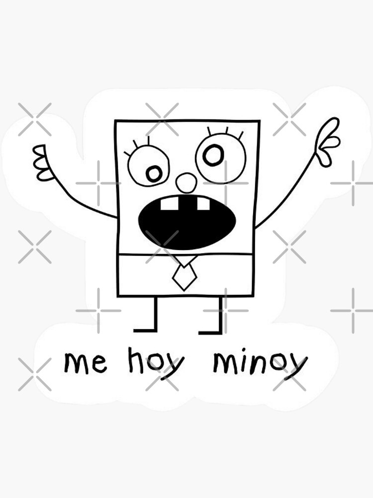 "doodlebob " Sticker for Sale by Napass-nt | Redbubble