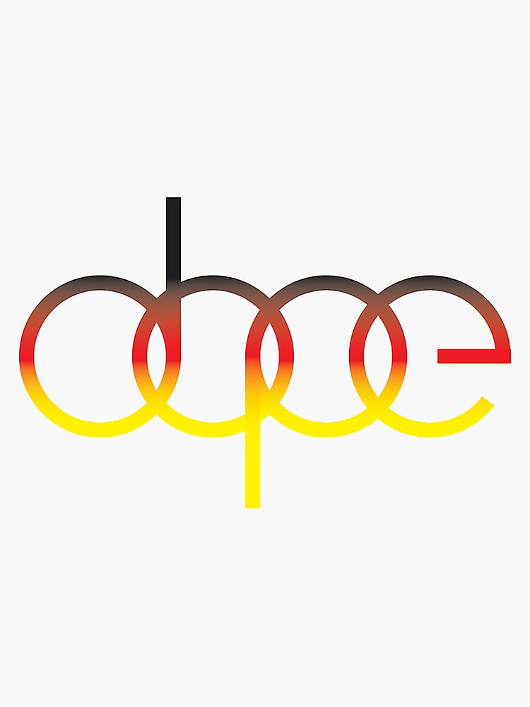 "Audi Dope" Sticker for Sale by EmaEyogan | Redbubble