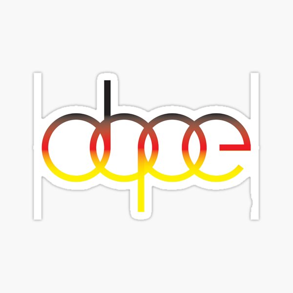 "Audi Dope" Sticker for Sale by EmaEyogan | Redbubble