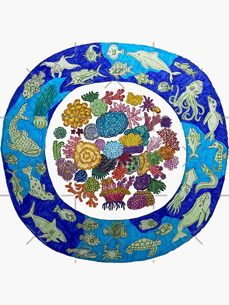 "Saving Sea Life Logo" Sticker for Sale by EverixsArtwork | Redbubble