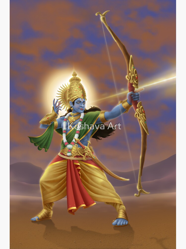 "Sri Rama" Sticker for Sale by SolaceOm | Redbubble