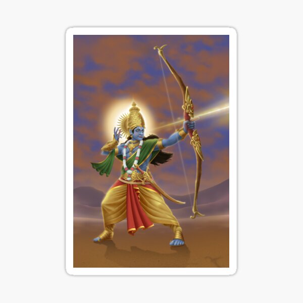"Sri Rama" Sticker for Sale by SolaceOm | Redbubble