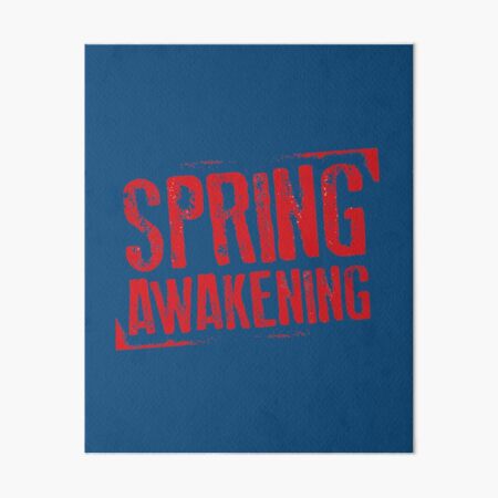 "Spring Awakening Logo " Art Board Print by SiobhanPrintss | Redbubble