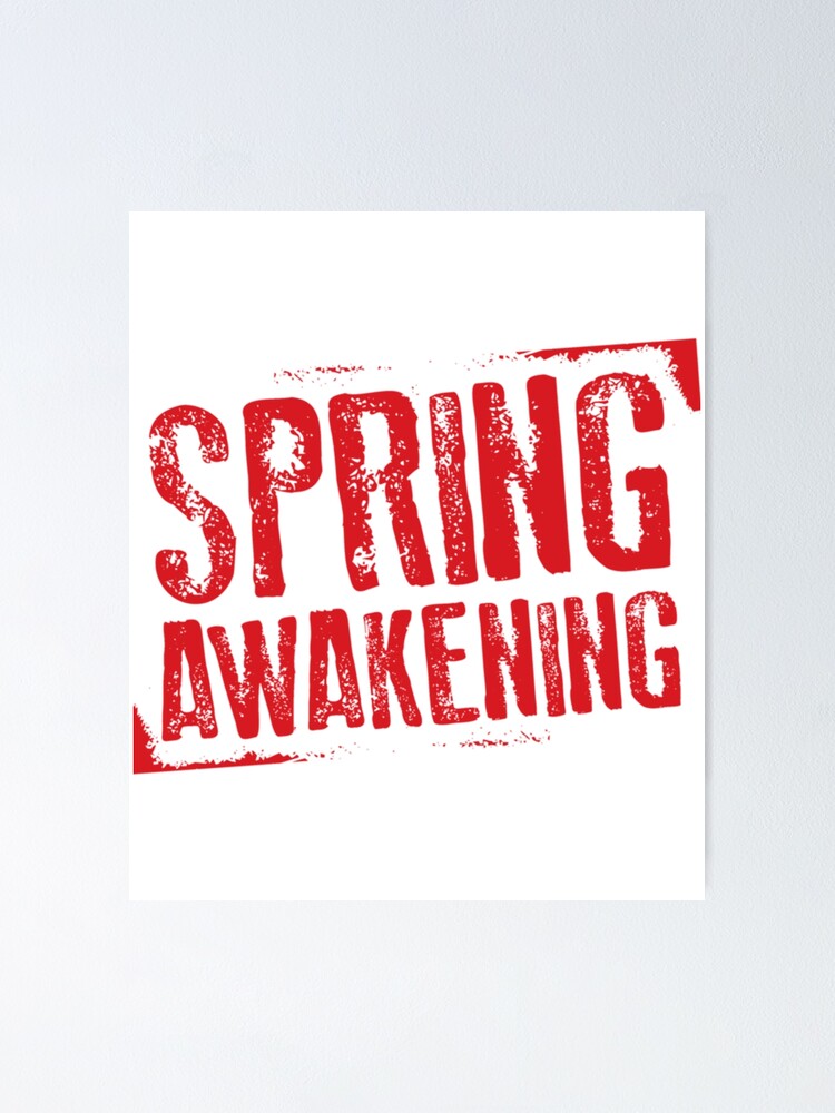 "Spring Awakening Logo " Poster for Sale by SiobhanPrintss | Redbubble