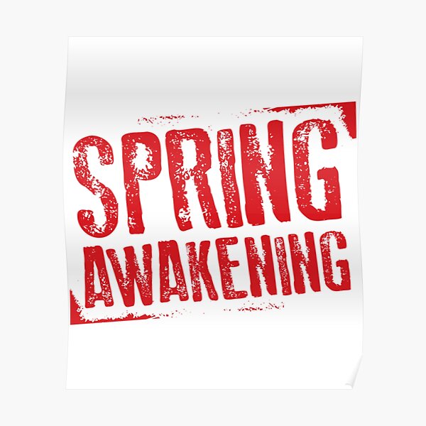 "Spring Awakening Logo " Poster for Sale by SiobhanPrintss | Redbubble