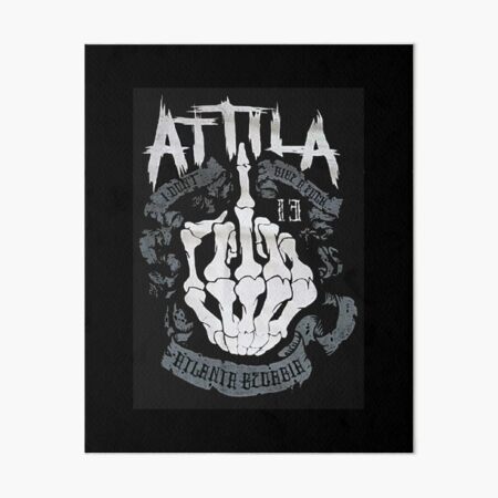 "Attila Logo Sticker" Art Board Print by exismduhh1 | Redbubble