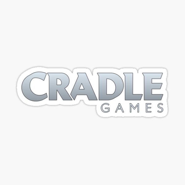 "Cradle Games Silver" Sticker for Sale by CradleGames | Redbubble