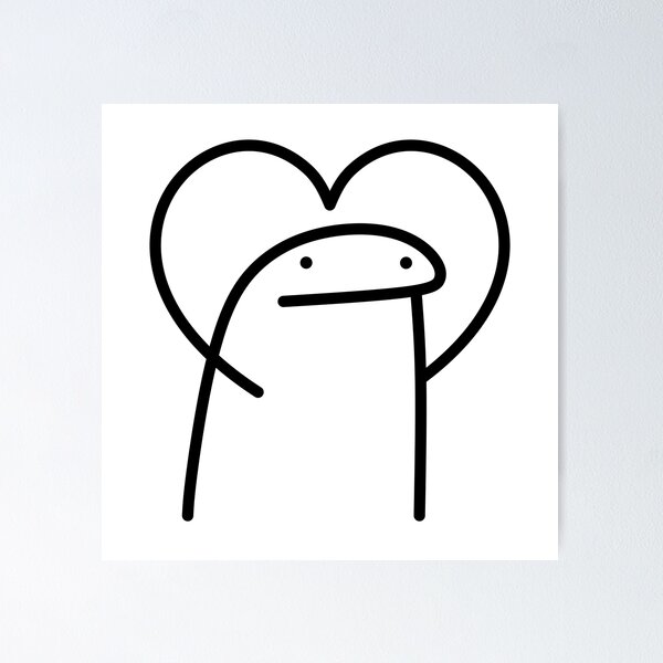 "Flork Heart" Poster for Sale by sabahnaveed | Redbubble