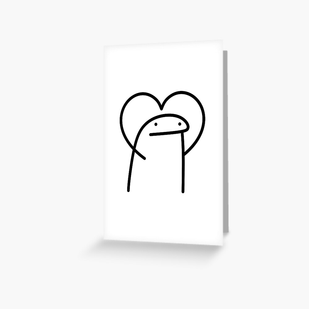 "Flork Heart" Greeting Card for Sale by sabahnaveed | Redbubble