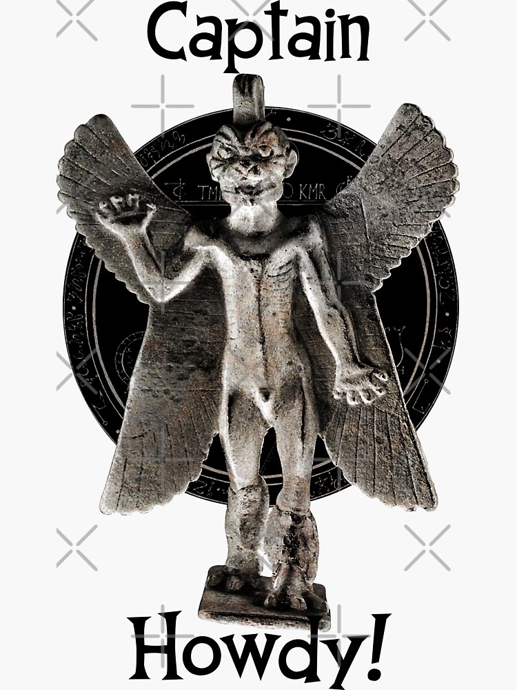 "Pazuzu Demon Captain Howdy" Sticker for Sale by HOISTORE | Redbubble