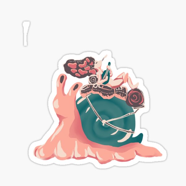 "snail power" Sticker for Sale by HoneyHomeGames | Redbubble