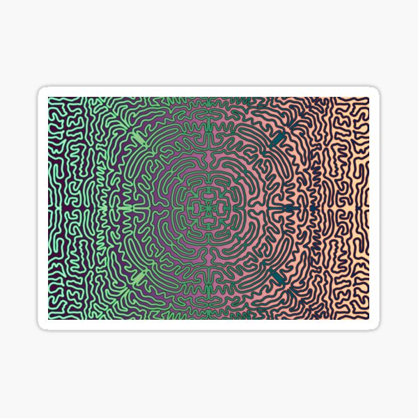 "Metallic Maze" Sticker for Sale by BStorme | Redbubble