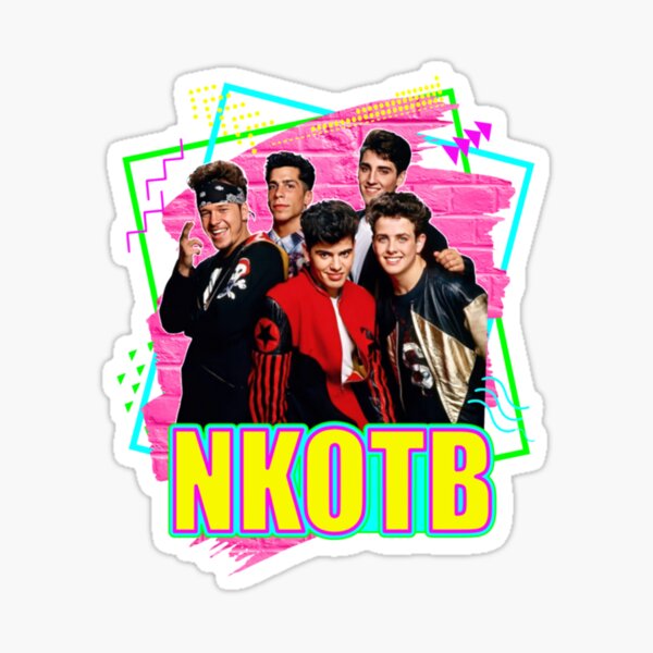 "NKOTB Music Vintage New And Kids Gif For Fan" Sticker for Sale by ...