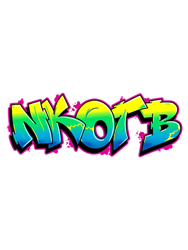 "NKOTB Text New And Kids Retro On Music The Quote Block For Fan" Baby T ...