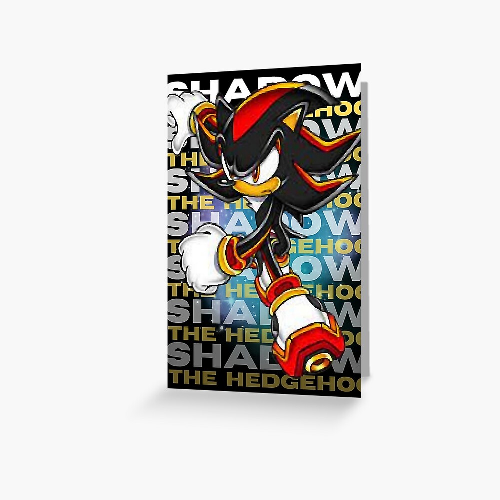 "Shadow The Hedgehog Sonic Poster" Greeting Card by AndreanaWen | Redbubble